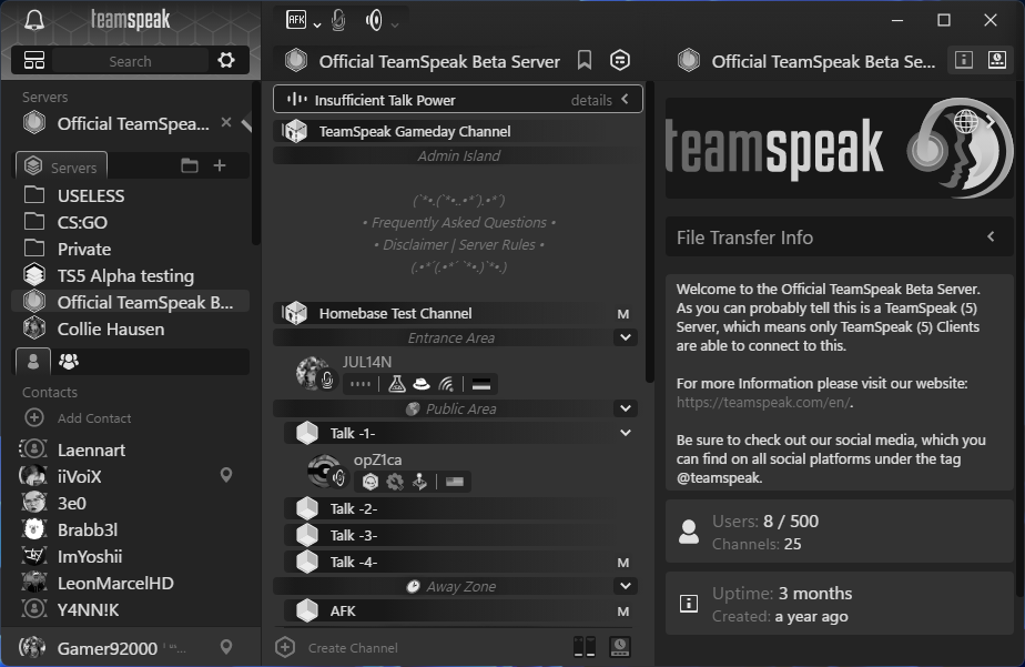 TeamSpeak Theme Generator